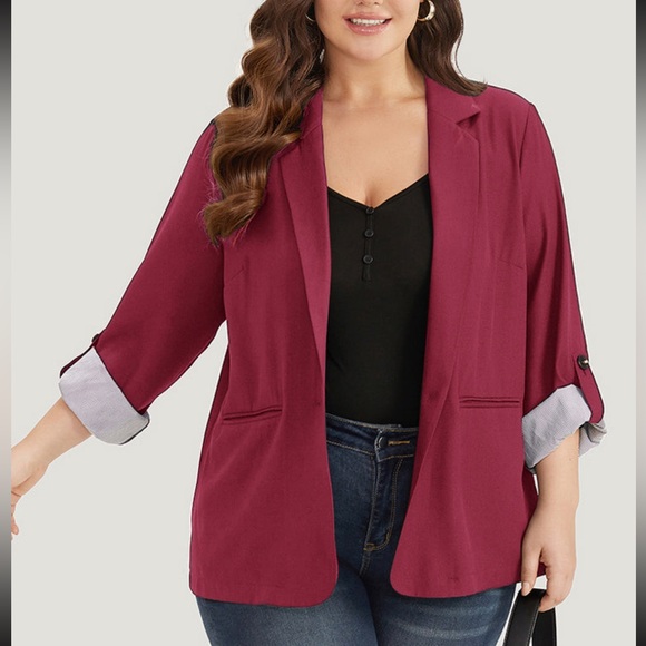 Jackets & Coats | Relaxed Dress Jacket With Cuffs That Roll Up New With ...